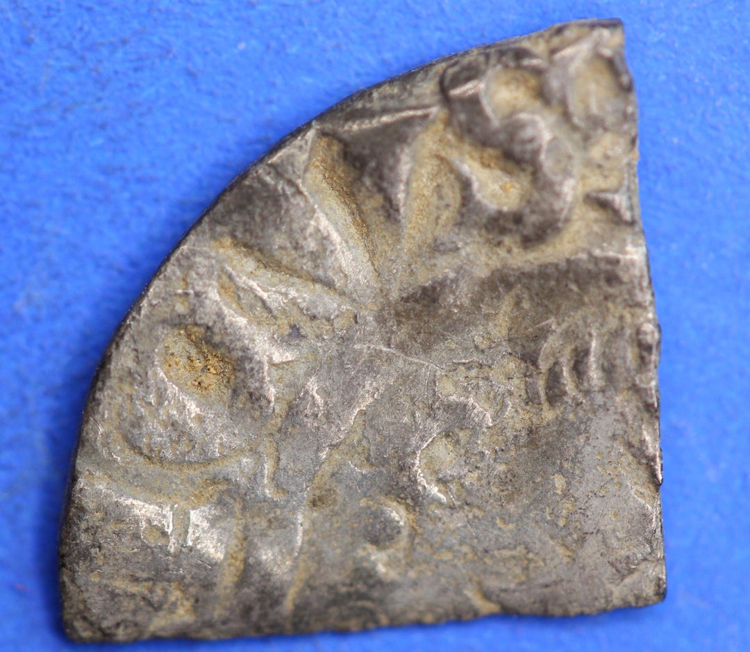 Medieval Hammered Short Cross Silver Farthing, 1/4d, 0.29g [10/25 33274 ...