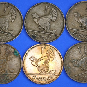 GENUINE Collection Irish Penny 1d EIRE Ireland Coins - Etsy