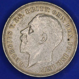 GENUINE British Coin - 1935 George V Rocking Horse Crown, Five ...