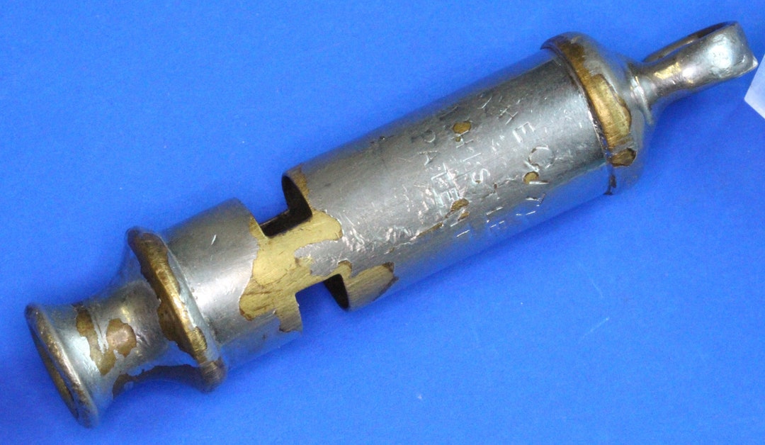 Rare Early Example Vintage Whistle, the City Whistle Patent, PAINTED ...