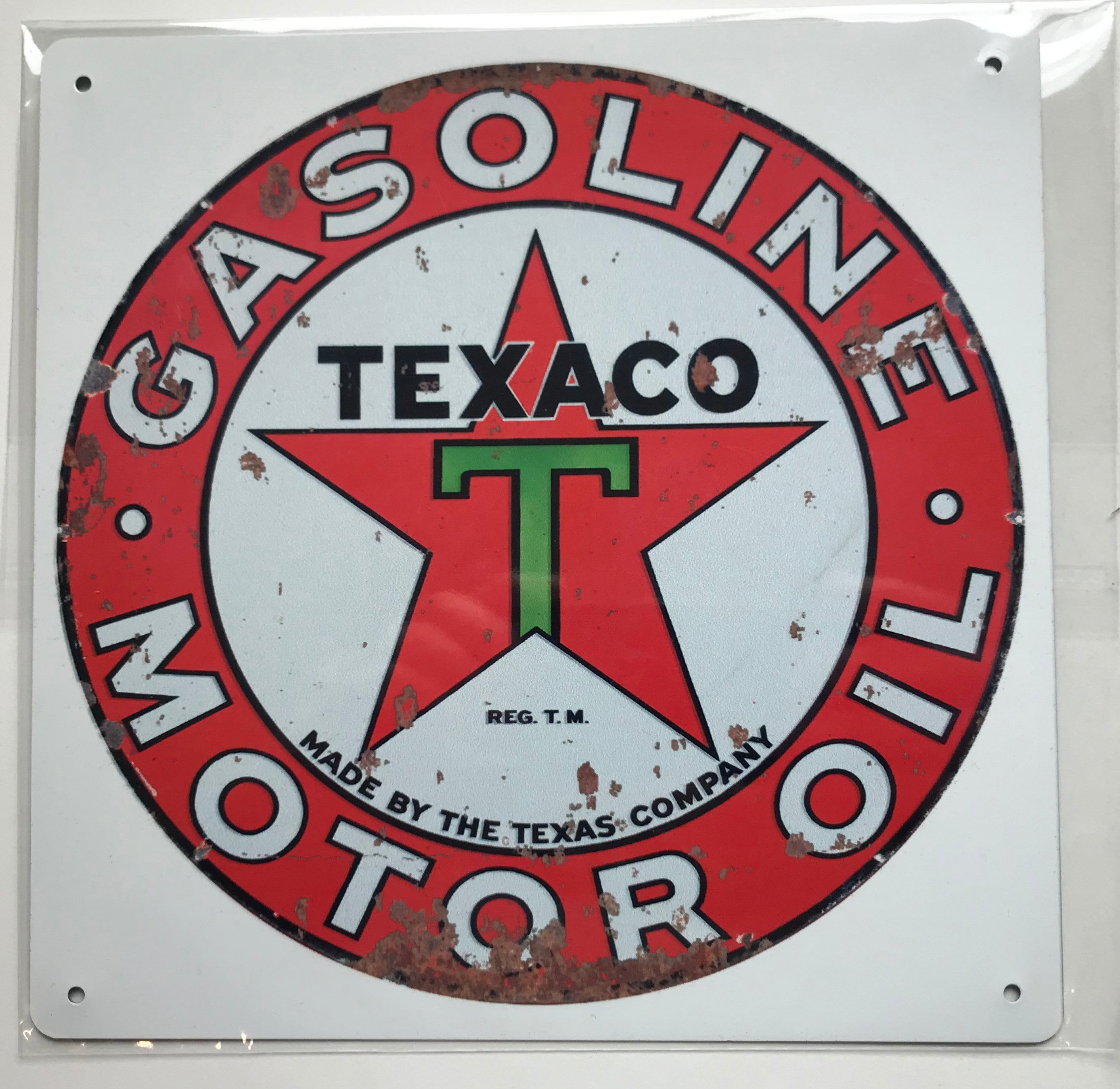 Reproduction Metal Vintage Style Wall Sign Texaco Gasoline Motor Oil ...