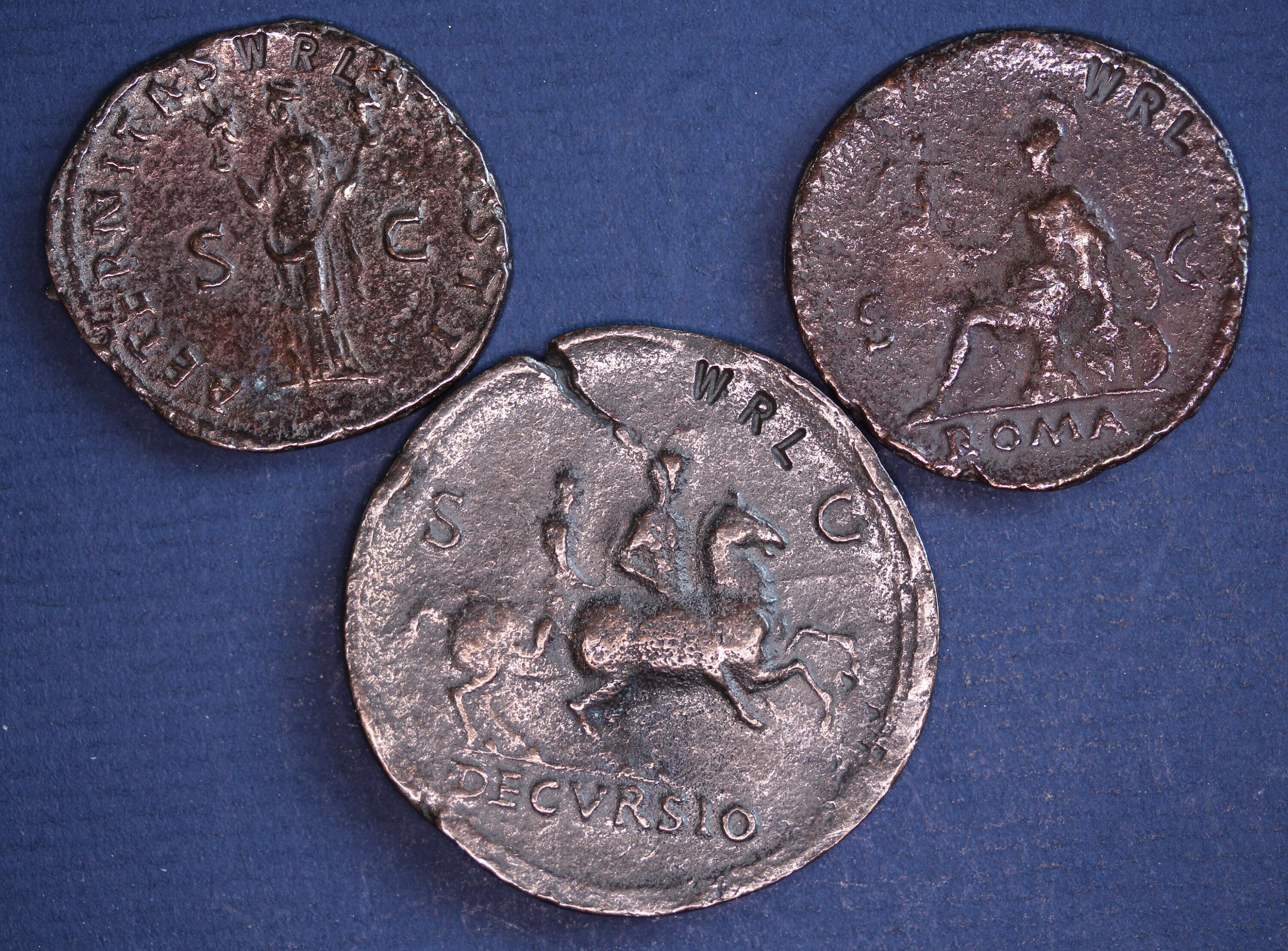3 REPRODUCTION Roman coins Sestertius Dupondius Nice group | Etsy