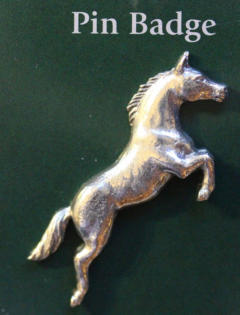 Horse Pin Badge Pewter Country Life 40mm Long CLHORPPIN | Etsy UK