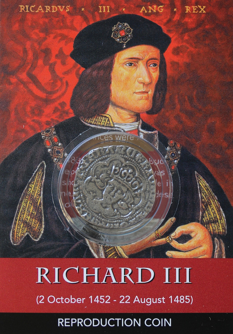 REPRODUCTION Medieval Coin Richard III Gold Plated ANGEL & Groat (4 ...