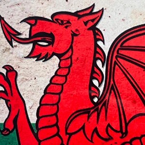 Metal Vintage Style Wall Sign - Welsh Flag Wales Dragon, 2 Sizes ...