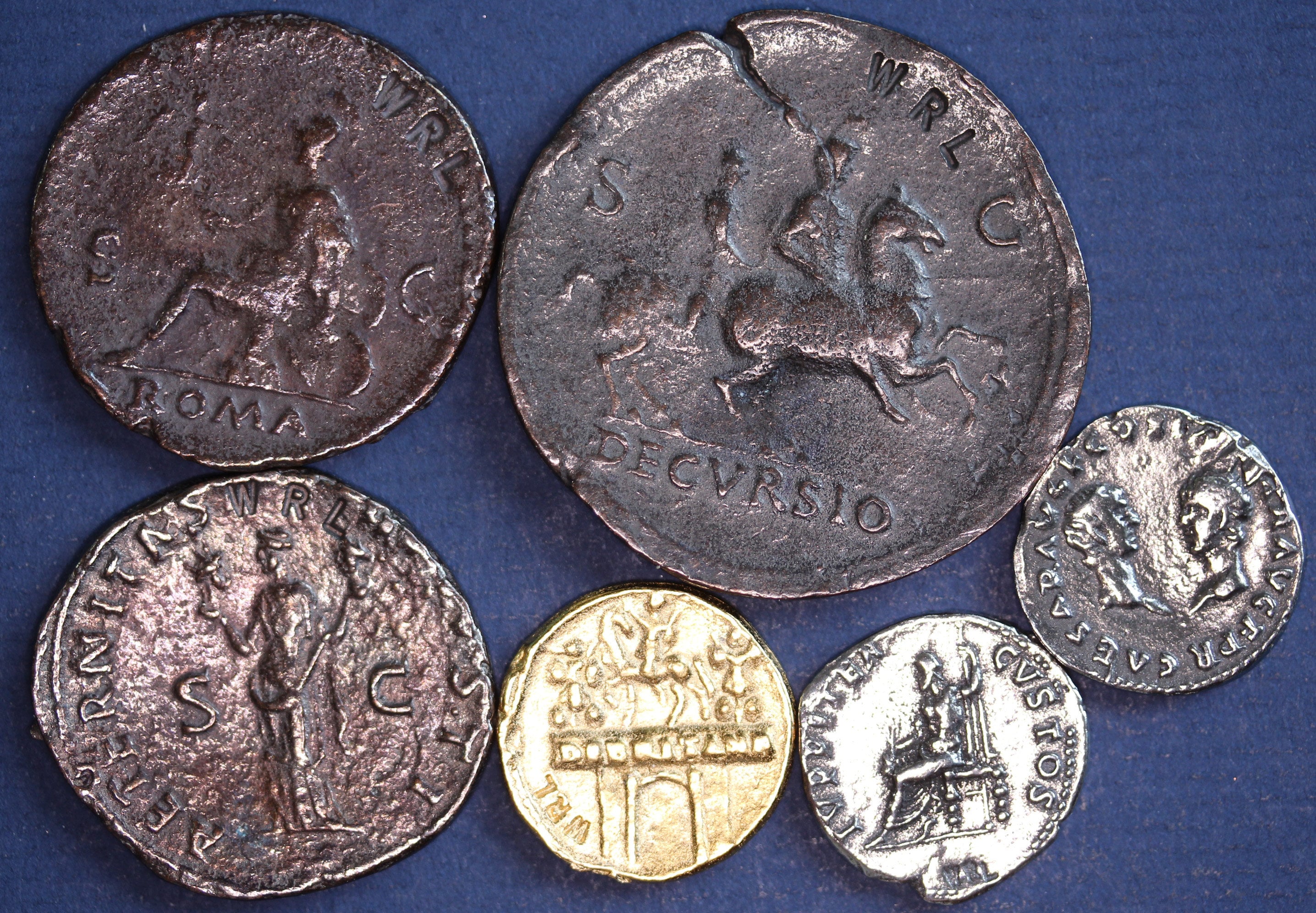 6 REPRODUCTION Roman Coins Sestertius Dupondius Aureus | Etsy Canada