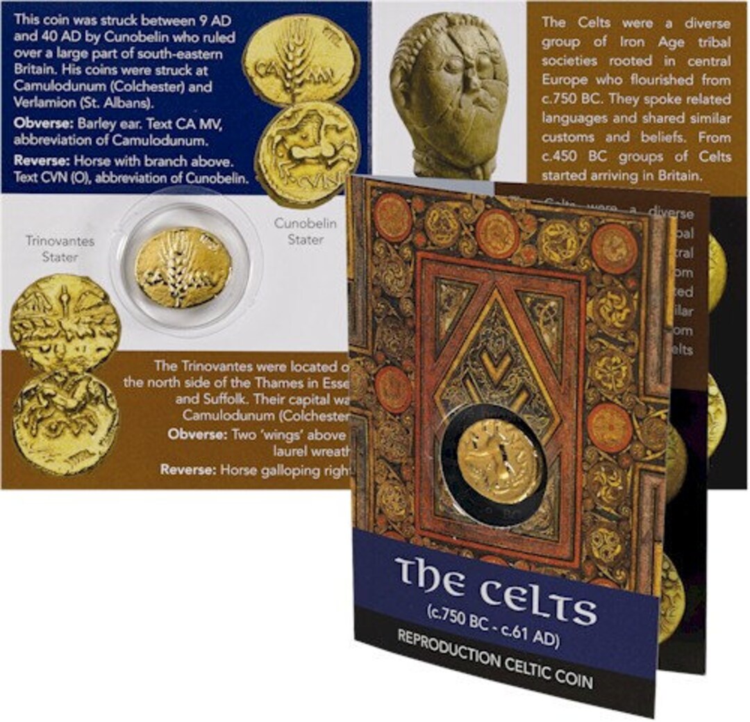 REPRODUCTION Celtic Coin, Celtic Coin Pack Cunobelin Stater CCP2 - Etsy UK