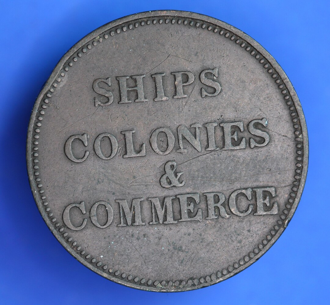 1830s Prince Edward Is, Canada, Colonies & Commerce Halfpenny Token ...
