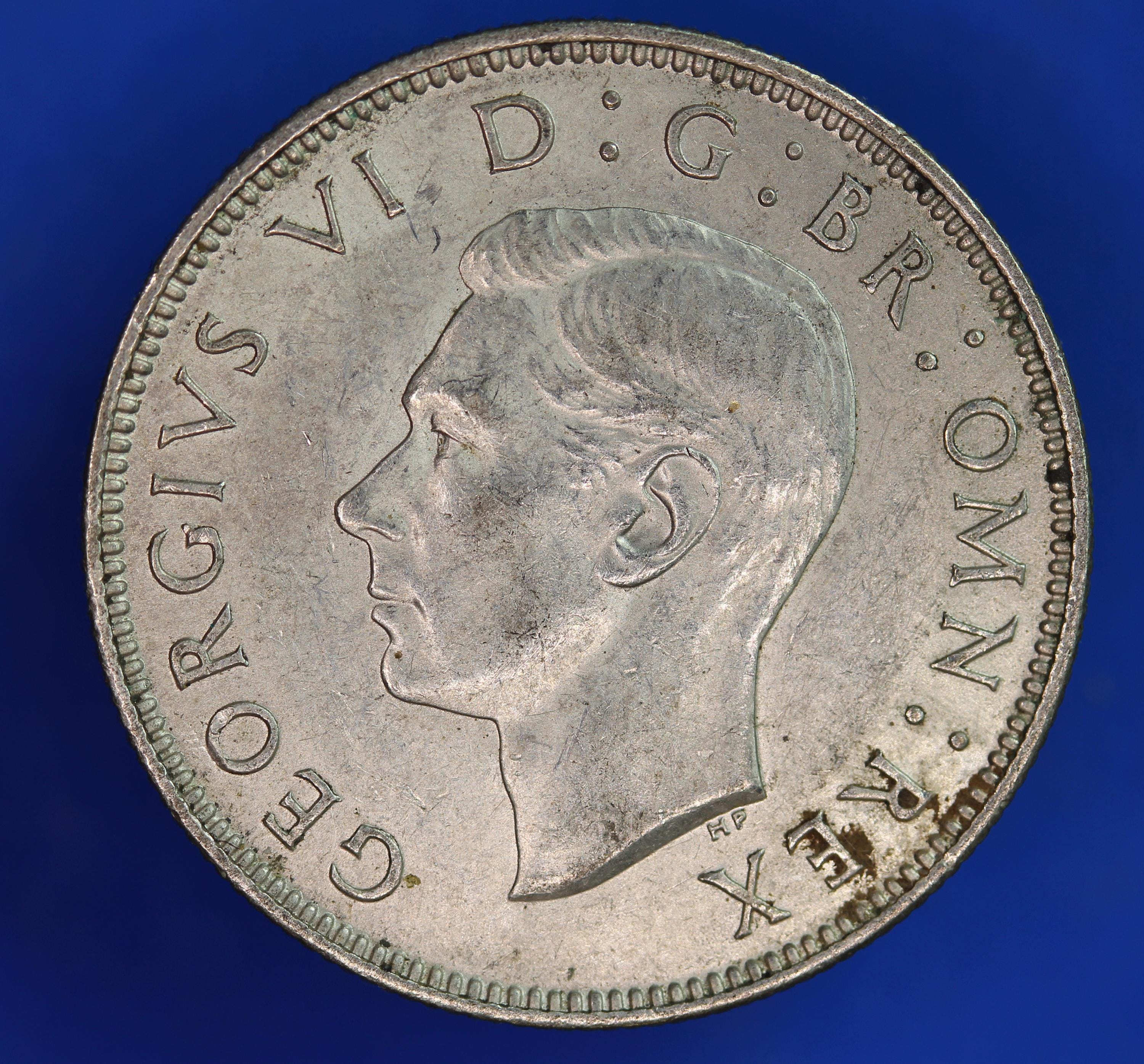 GENUINE British Coin - 1940 George VI Two Shillings, 50% Silver Coin ...
