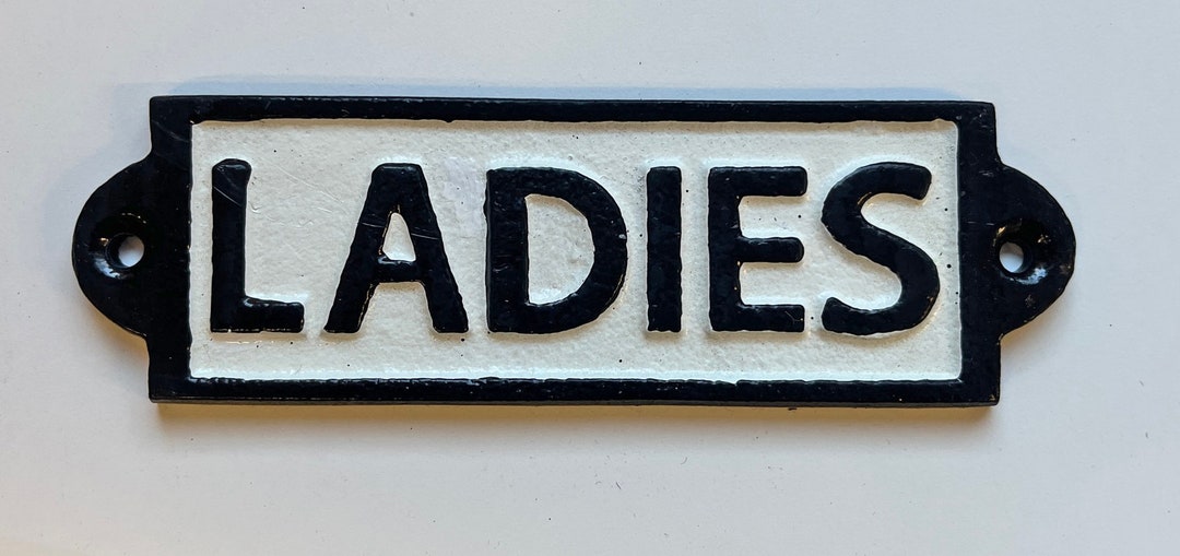 Vintage Style Rectangular LADIES Sign 17 X 5 Cm YRLAD - Etsy