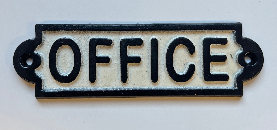 Vintage Style Rectangular OFFICE Sign 20 X 5 Cm YROFF - Etsy