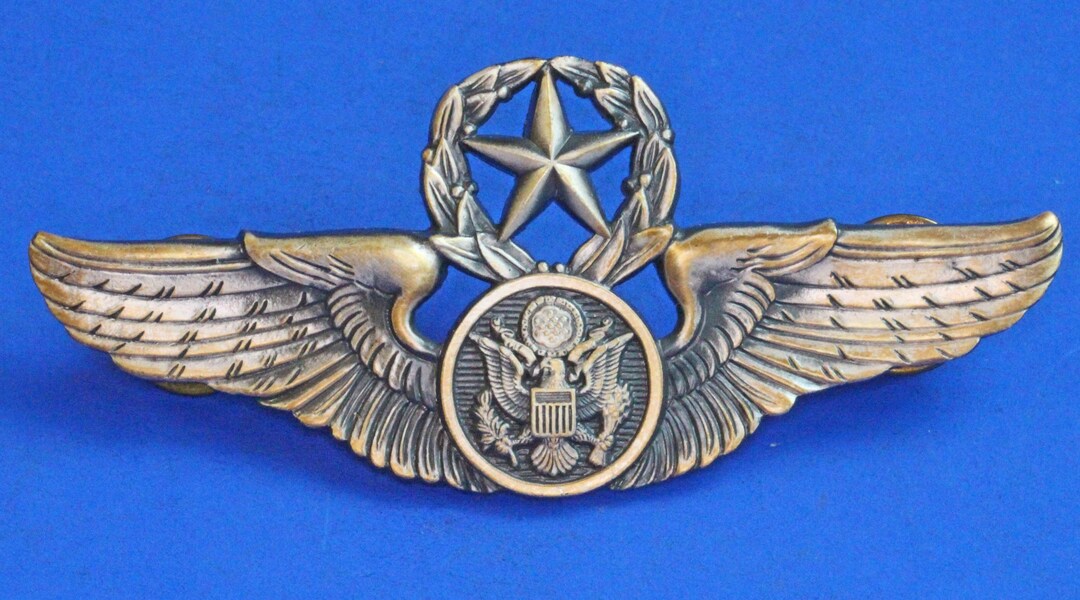 1960s USAF Master Officer Air Crew Badge Wings Badge 3 Inch [04/25 ...