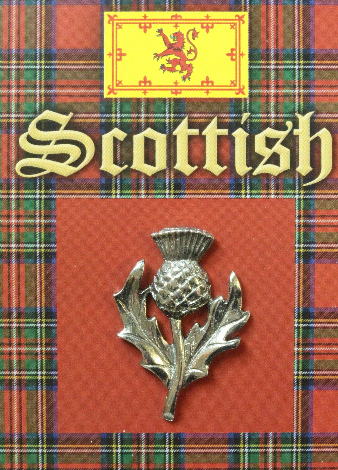 Pewter Scottish Thistle Made in Pewter Supplied on a Pin With Clasp ...