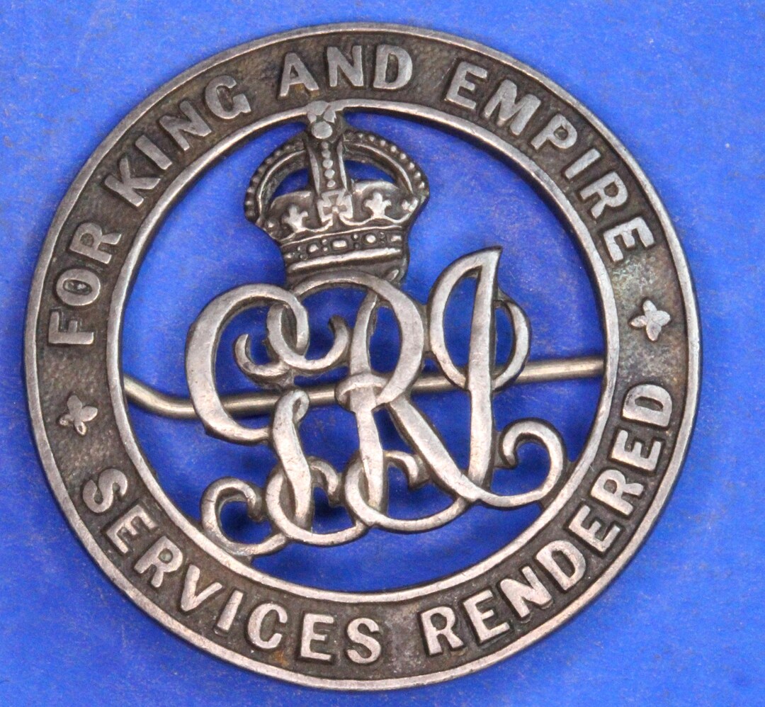 WW1 Medal WW1 British Wound Badge for King & Empire Services Rendered ...