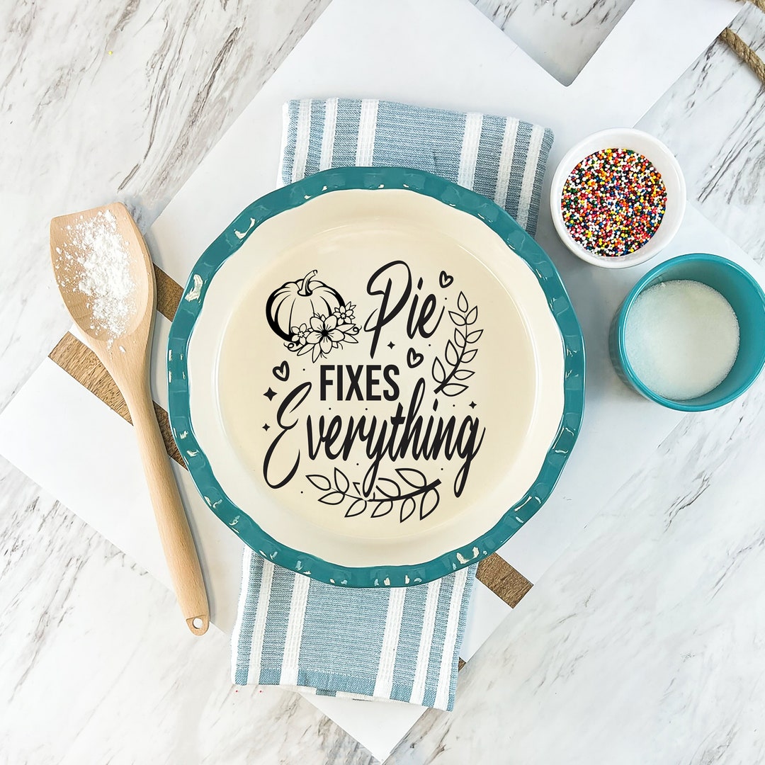 Personalized Holiday Pie Dish Thanksgiving Table Decor Dinner Party pie ...