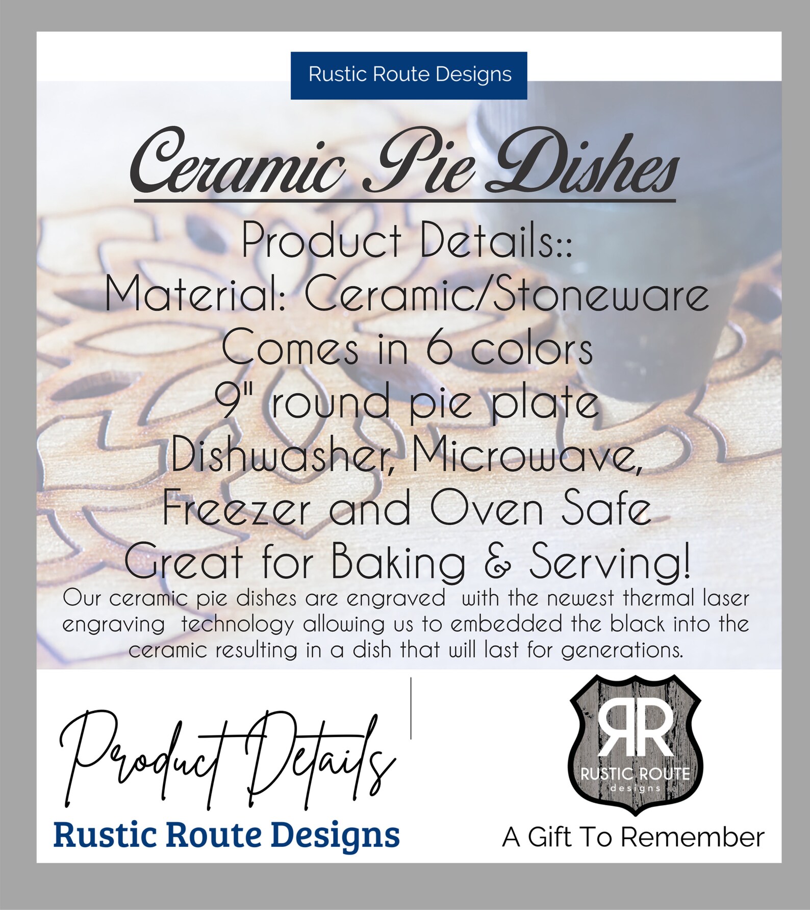 Personalized Pie Plate Hand Written Recipe Favorite Recipe - Etsy