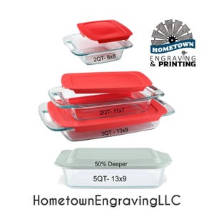 Pyrex Baking Dish for Grandma's Mac and Cheese Personalized Baking Dish ...