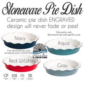 Personalized Pie Plate | Hand Written Recipe | Favorite Recipe Pan ...
