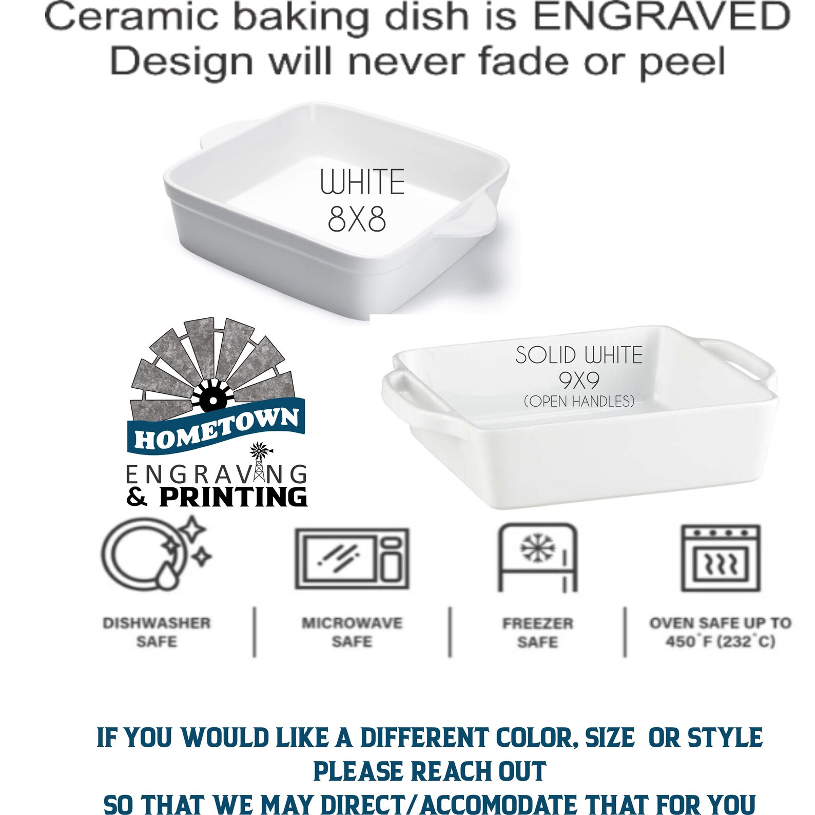 Personalized Engraved Baking Dish for Newlywedschristmas Giftchristmas ...