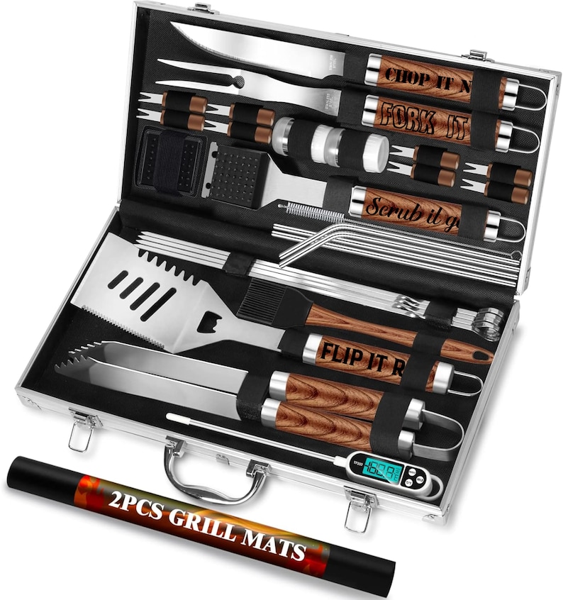 Personalized Grill Set - Grill Tools - Grilling Gifts - Grilling Set ...