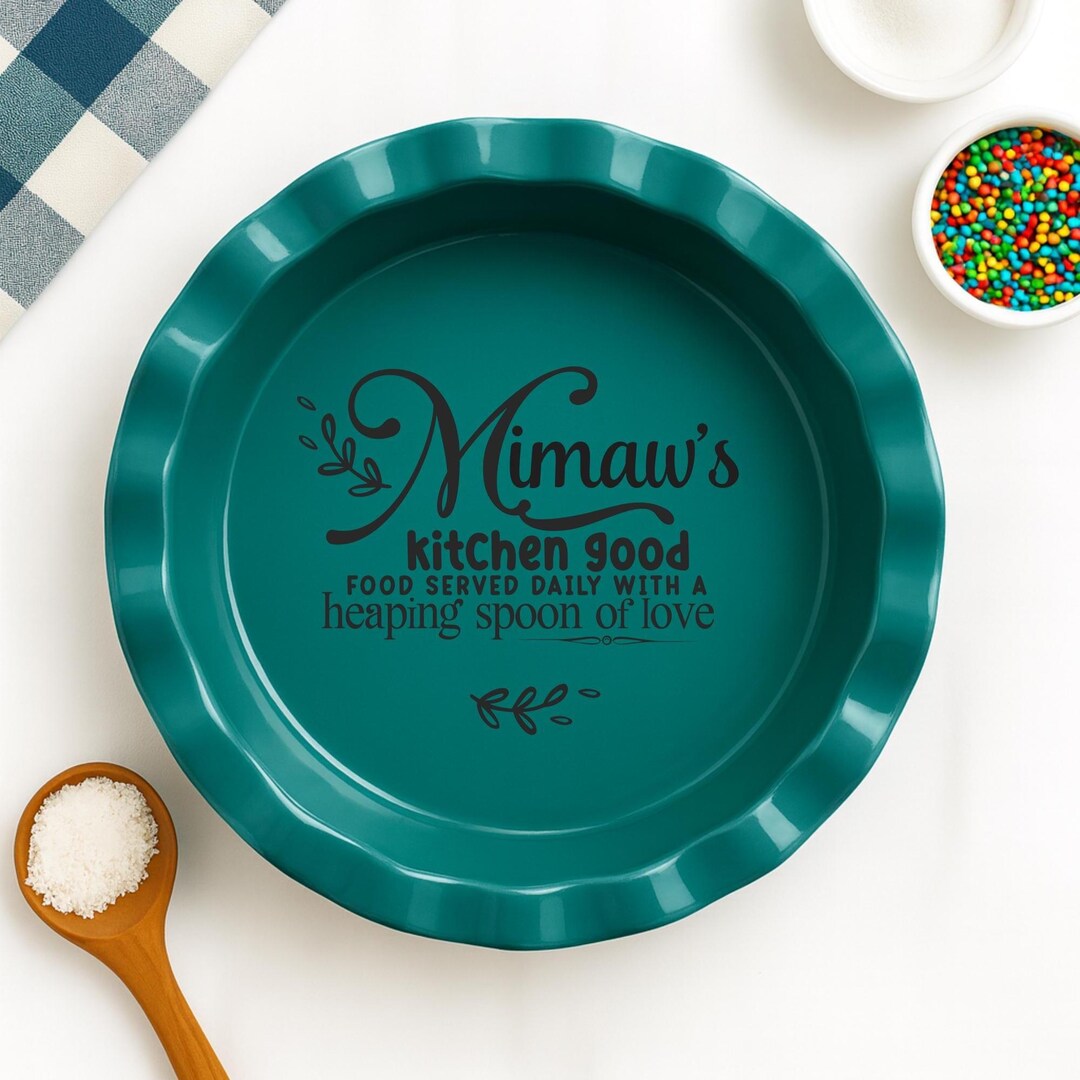 Personalized Pie Plate | Engraved Pie Dish | Gift for Baker | Pie Plate ...