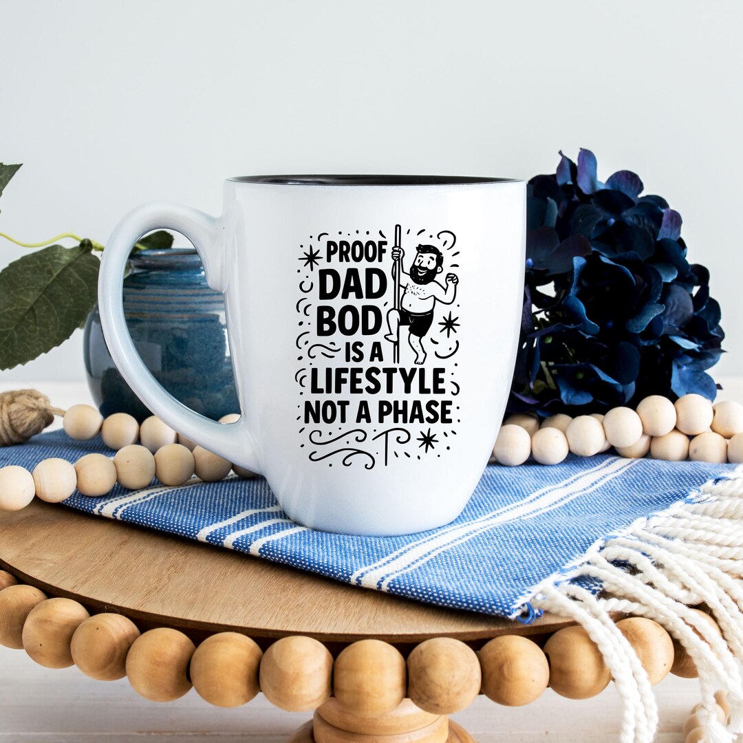 Dad Bod Lifestyle Coffee Mug, Funny Father's Day Gift - Etsy