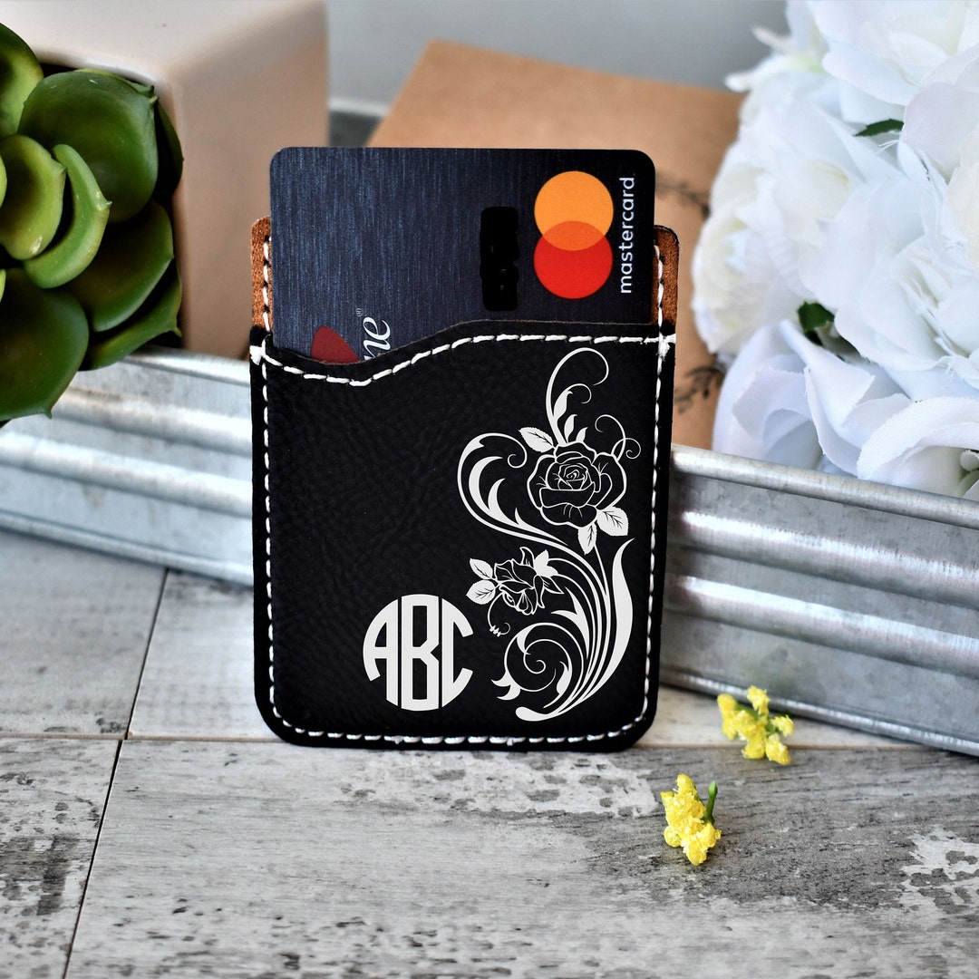 Custom Phone Wallet | Custom Cellphone Wallet | Custom Engraved Leather ...
