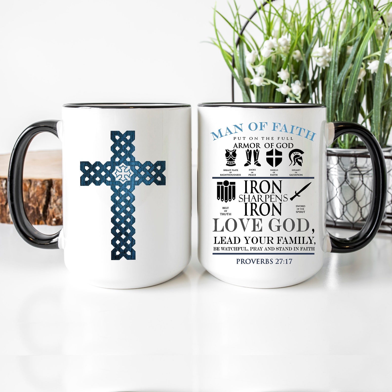 Christian Mug for Men | Christian Gift Mug | Faith Mug | Inspirational ...