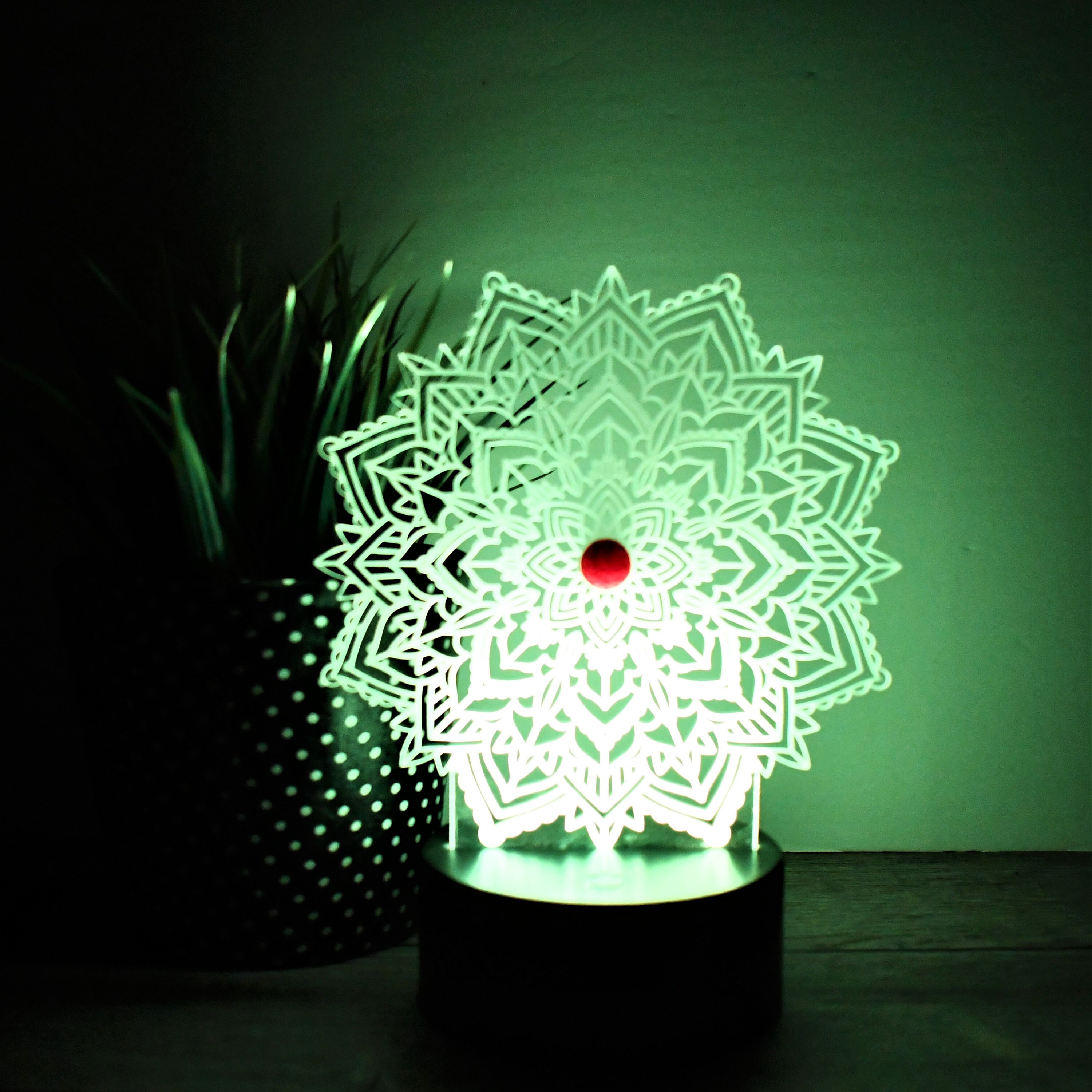 Personalized Mandala Night Light LED Night LightPersonalized | Etsy