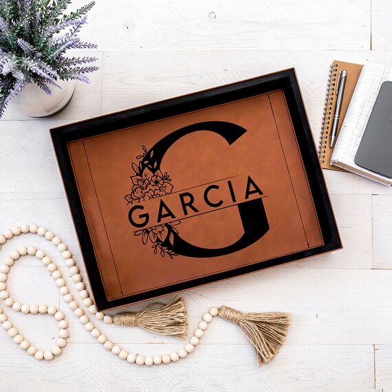 Funny Tray Personalized Serving Tray Personalized Leather - Etsy
