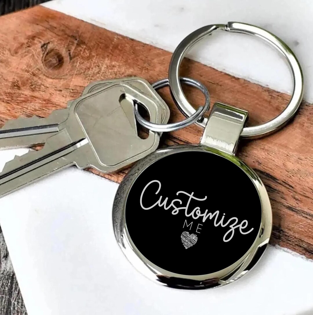 Engraved Metal Keychain | Personalized Gift for Him or Her - Etsy