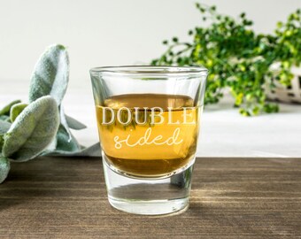 Double Sided Shot Glass - Etsy