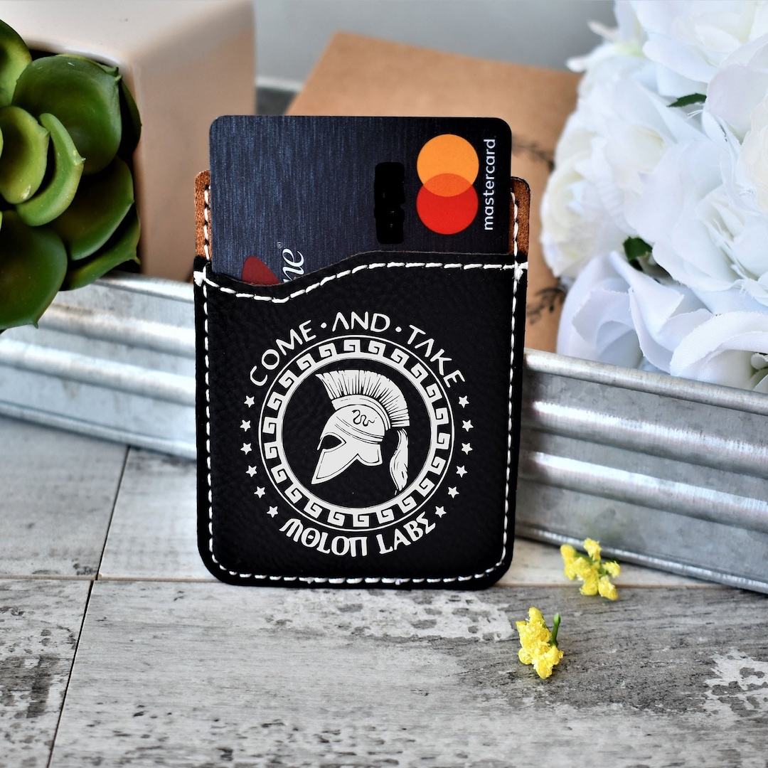 Personalized Phone Wallet | Stick on Wallet | Adhesive Card Holder ...