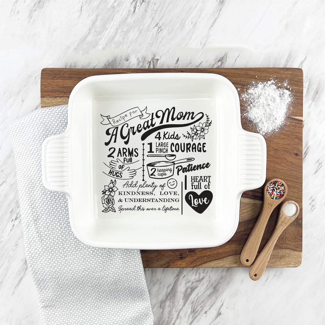 Handwritten Recipe, Casserole Dish for Mom, Casserole Pan, Hand Written ...
