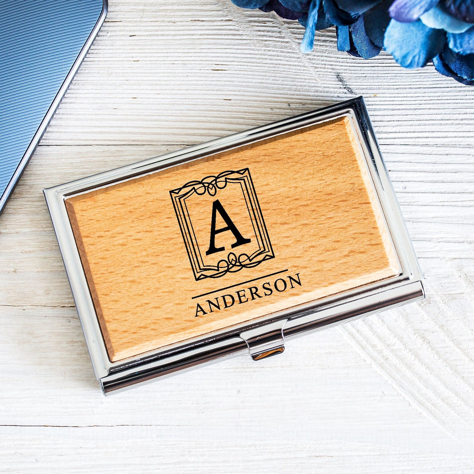 Personalized Business Card Holder Custom Business Card - Etsy