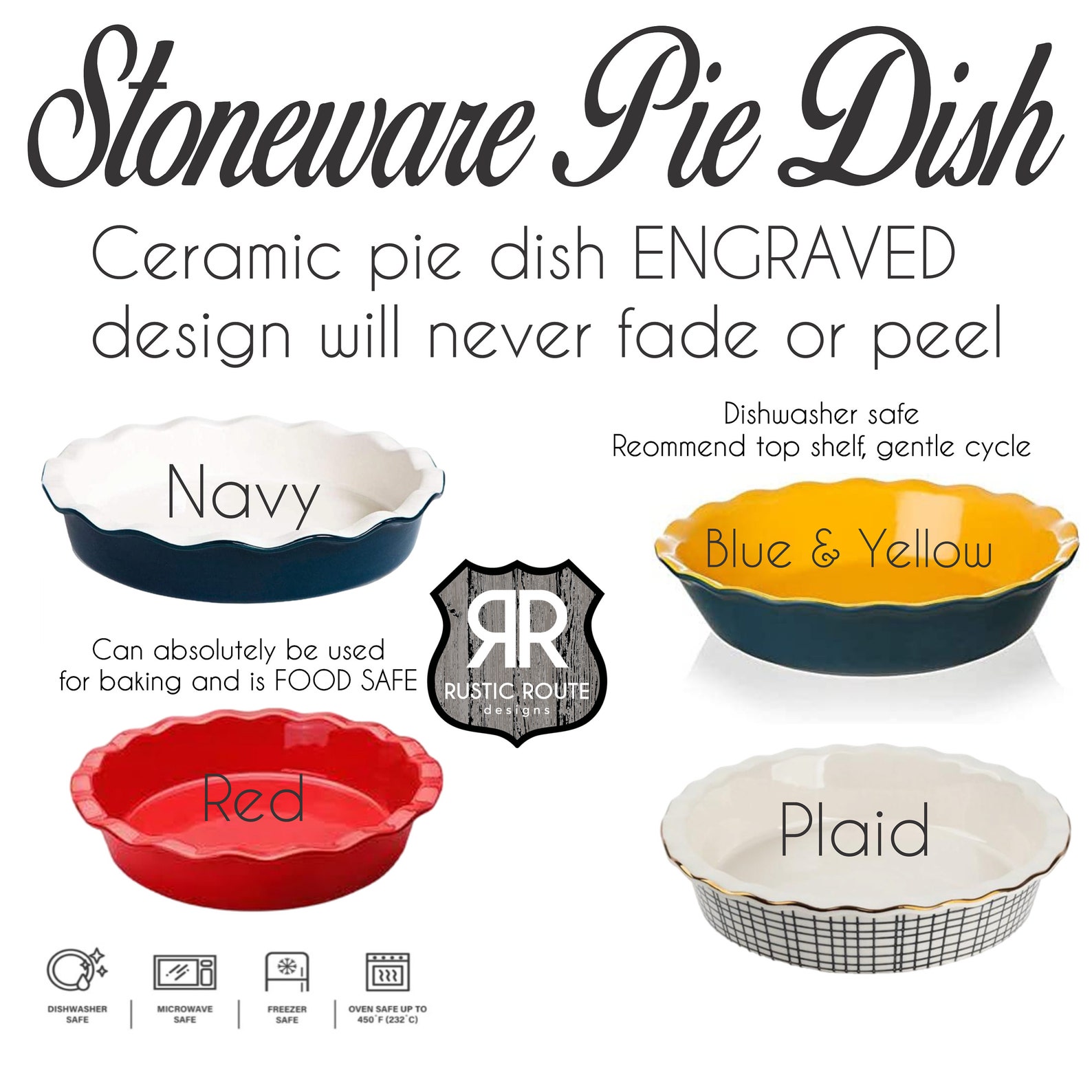 Personalized Pie Plate Hand Written Recipe Favorite Recipe - Etsy