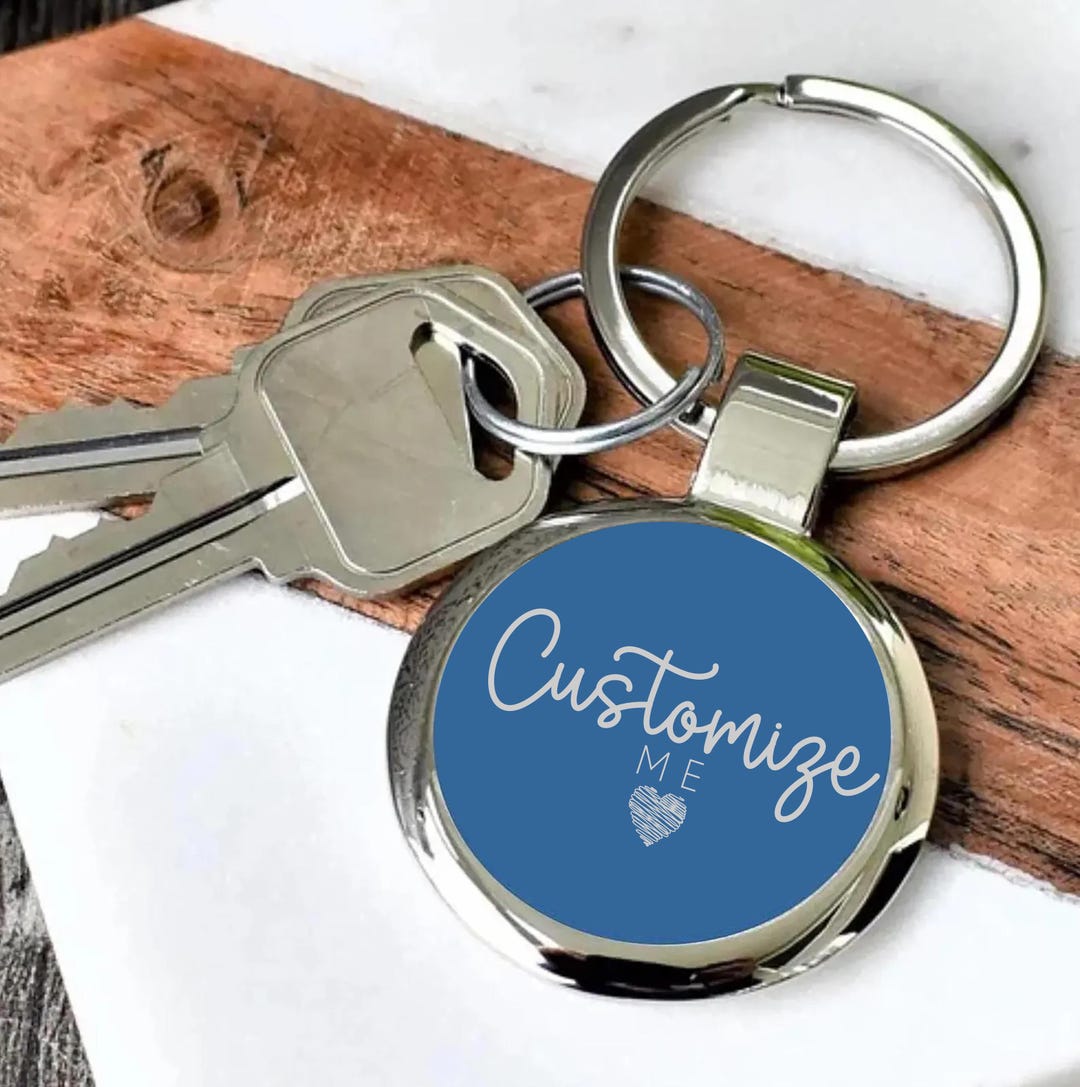 Custom Engraved Keychain – Personalized Laser Key Ring With Custom Text ...