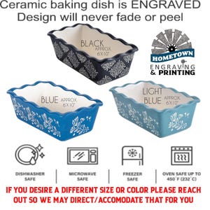 Personalized Engraved Bread Pan With Handwritten Recipe, Baking Gift ...