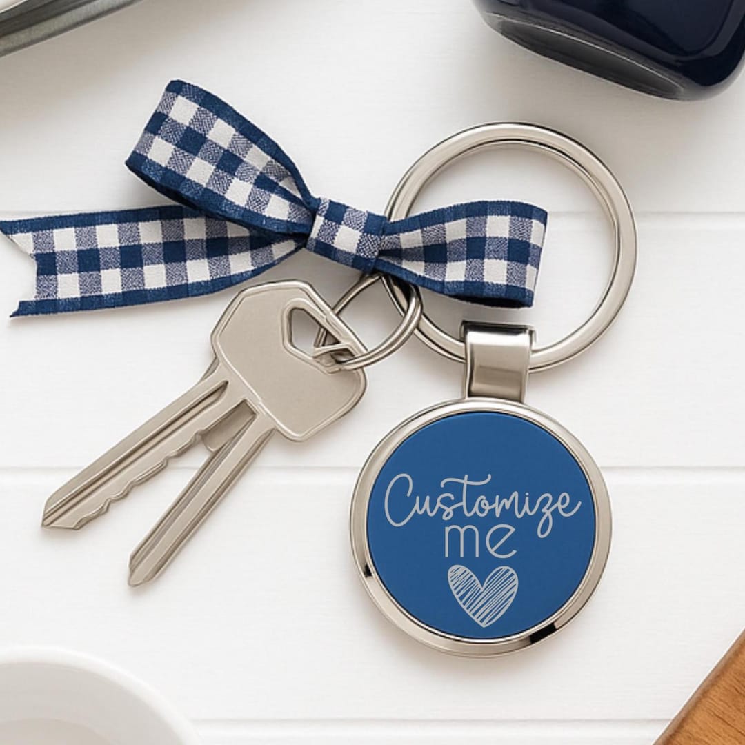 Engraved Metal Keychain | Personalized Gift for Him or Her - Etsy