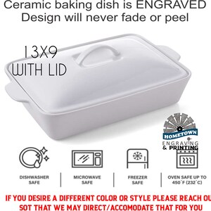 Kickasserole Casserole Dish Personalized Game Day Dish Bakeware ...