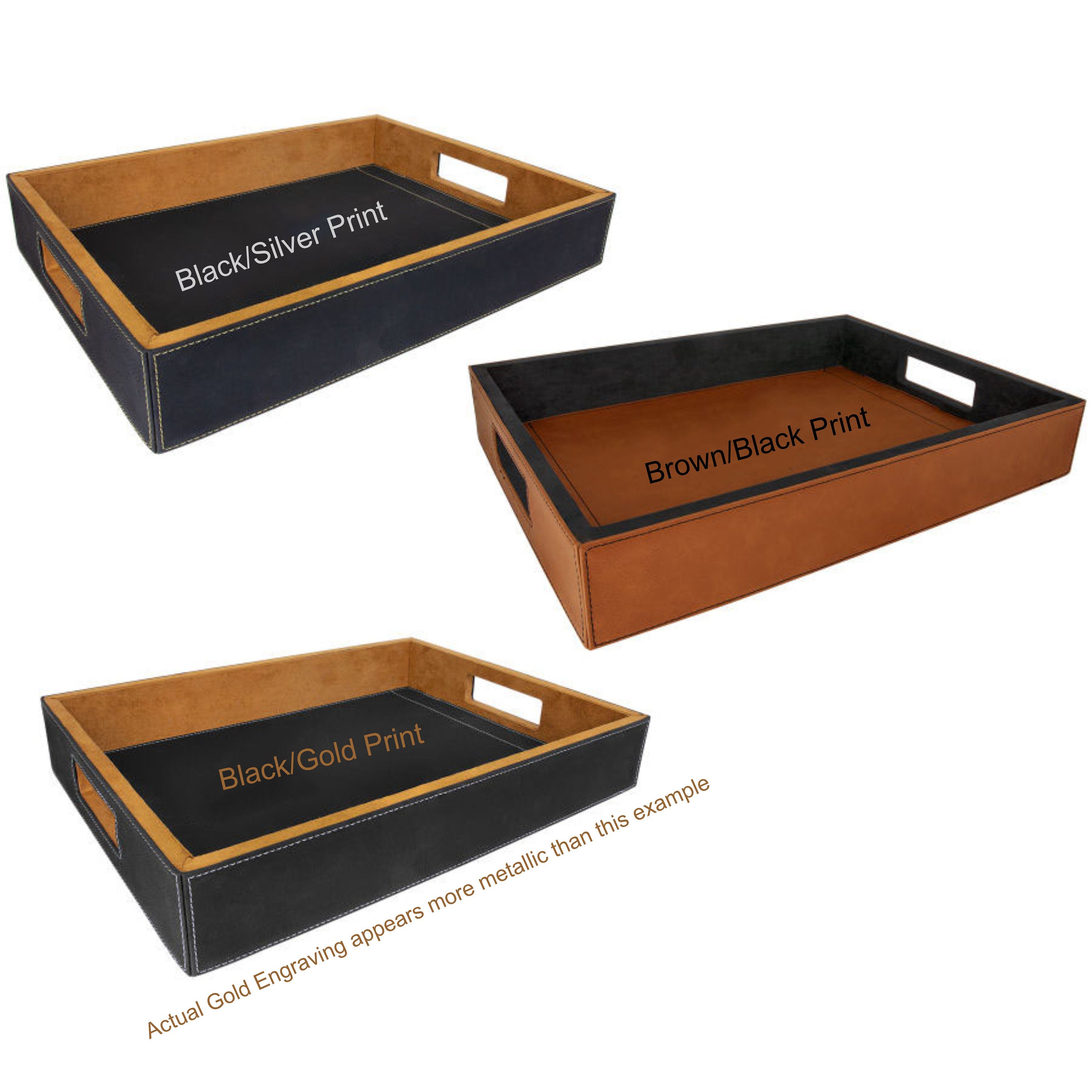 Leather Man Cave Serving Tray | Personalized Gift - Etsy