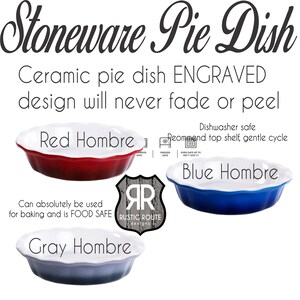 Personalized Holiday Pie Dish Thanksgiving Table Decor Dinner Party pie ...