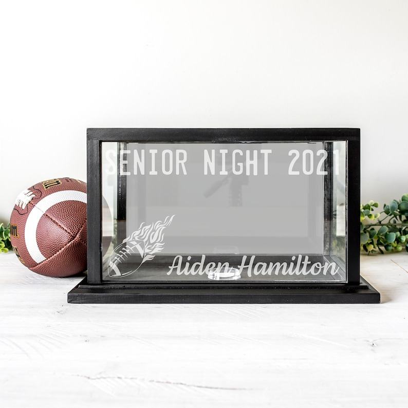 Senior Football Team Gift | Senior Night Football Display | Game Ball ...