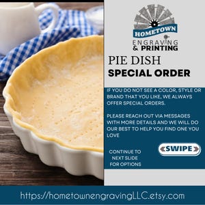 Personalized Pie Plate | Hand Written Recipe | Favorite Recipe Pan ...