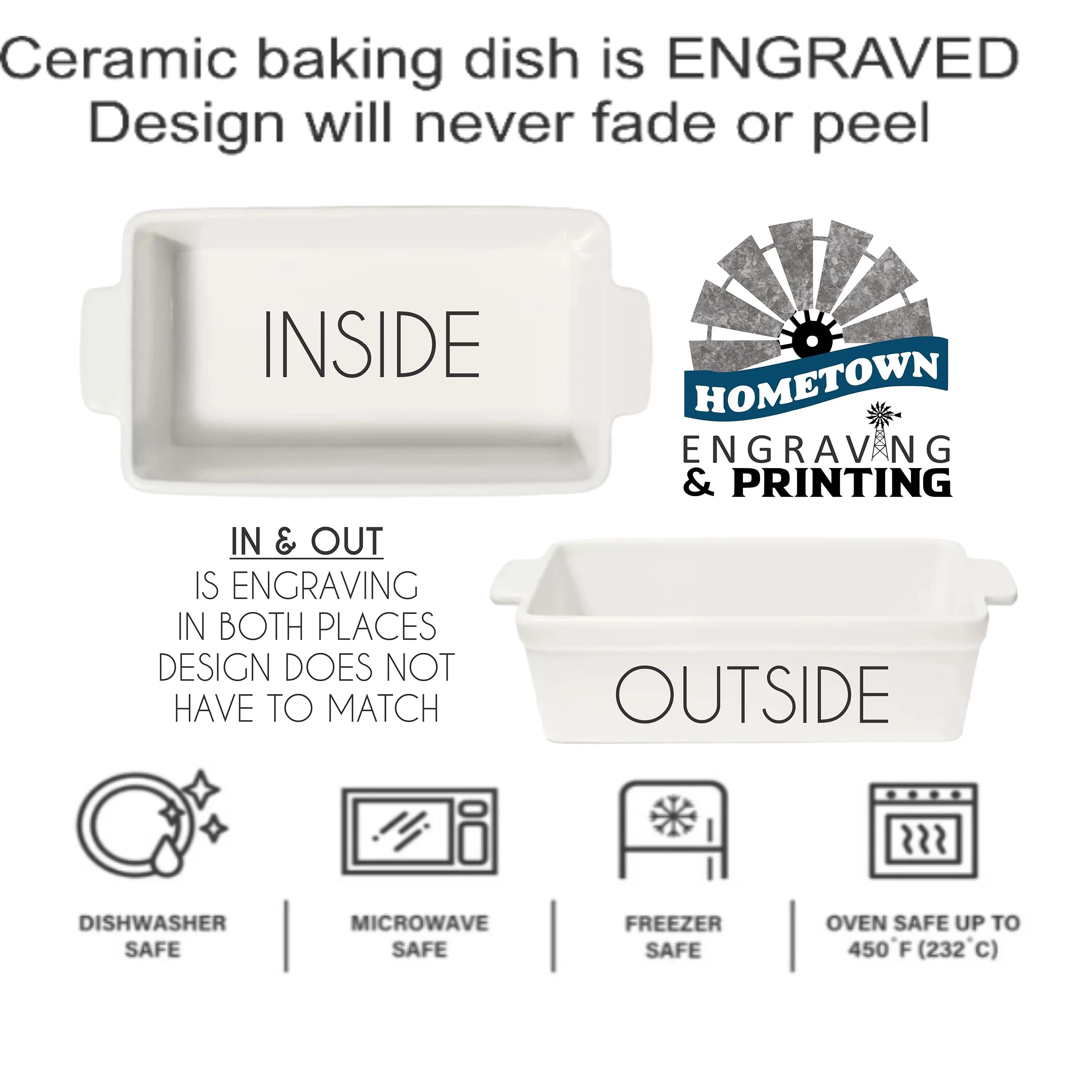 Engraved Bread Pan | Hand Written Recipe | Recipe Pan | Engraved Baking ...