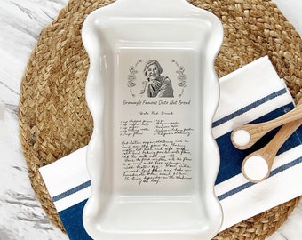 Loaf Bread Pan With Recipe Custom Ceramic Pottery Oven Safe - Etsy