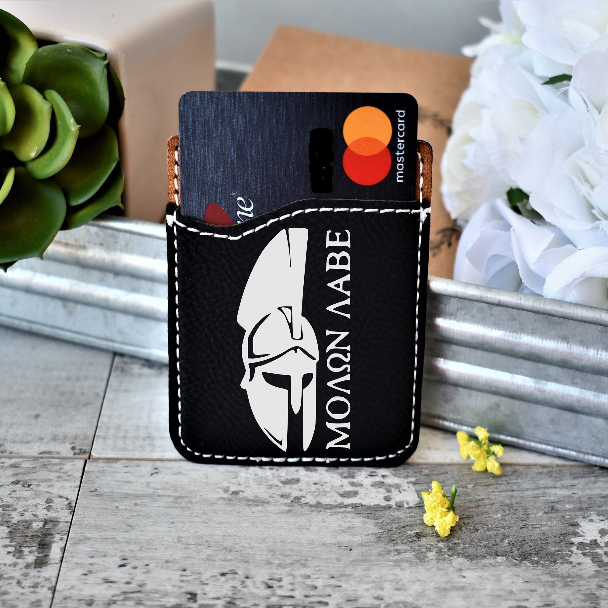 Moabe Leather Cell Wallet | Personalized Cell Phone Wallet | Monogram ...