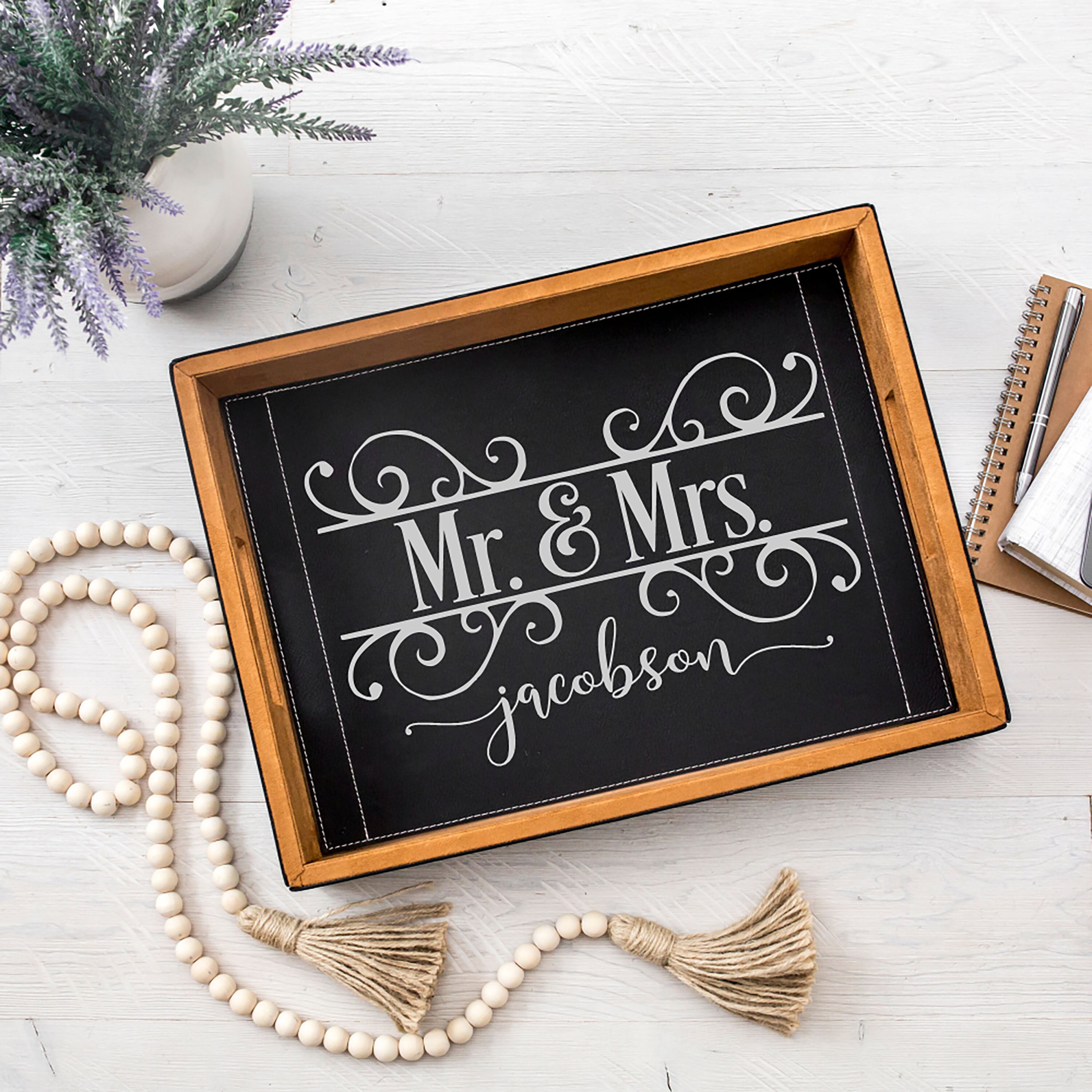 Personalized Serving Tray Personalized Wedding Gift | Etsy