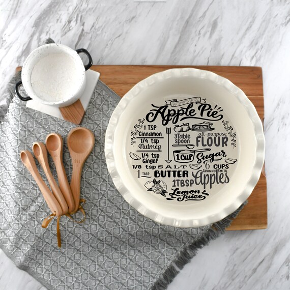 HANDWRITING GIFT Handwritten Recipe Customized Pie Plate - Etsy