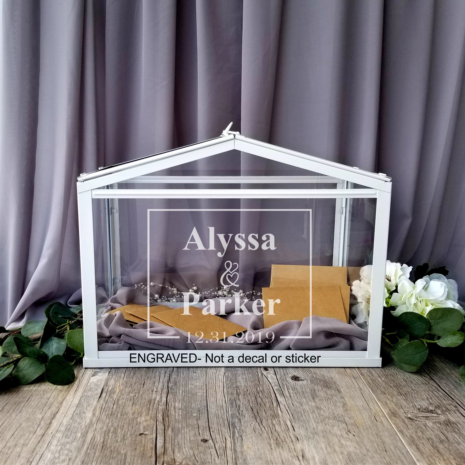 Personalized Acrylic Card Box I Wedding Card Box With Lock - Etsy
